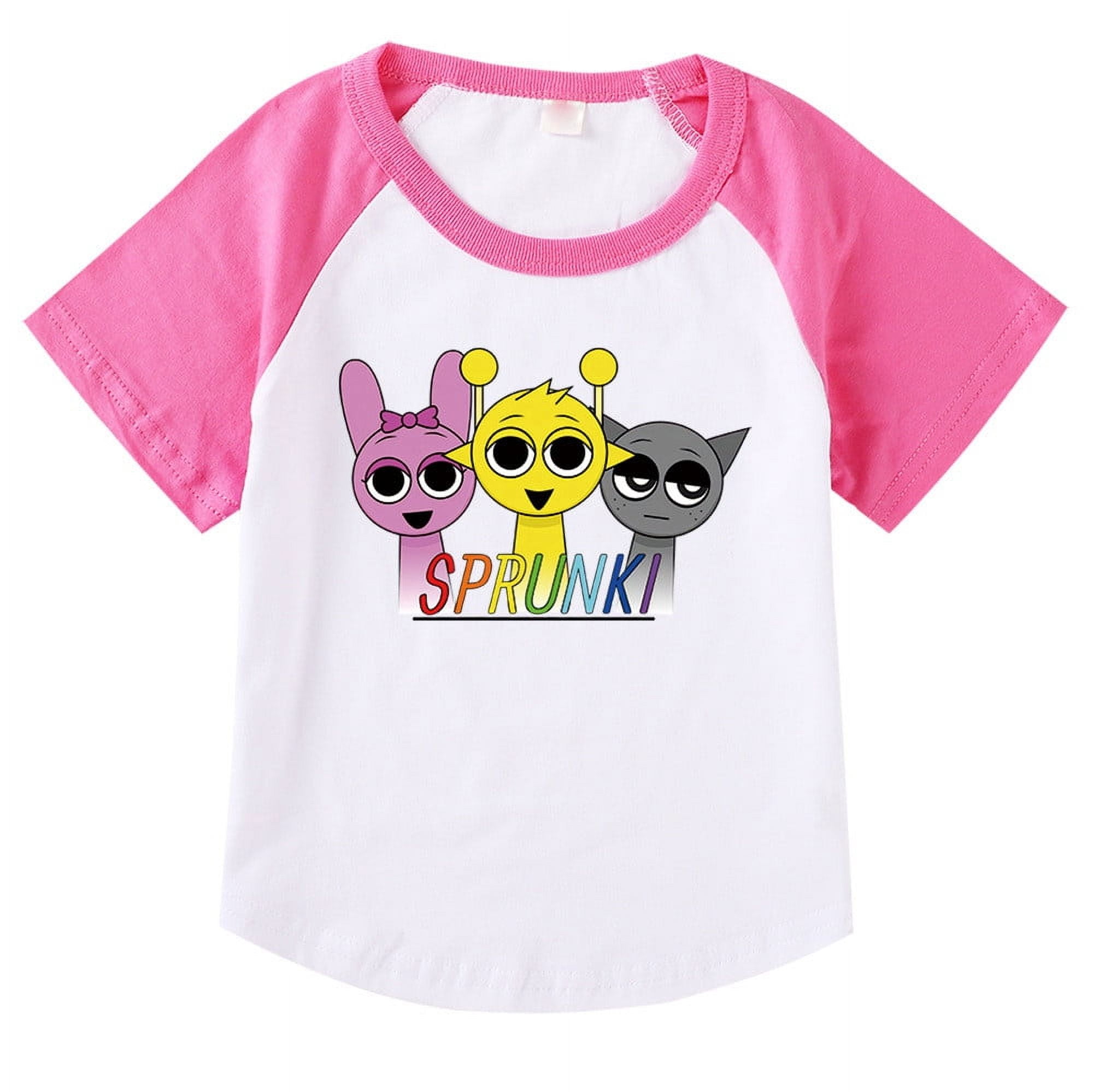 MKndvns Boys T-Shirts Sprunki Tee Tops Kids Sprunki Shirt For Fans Boys ...