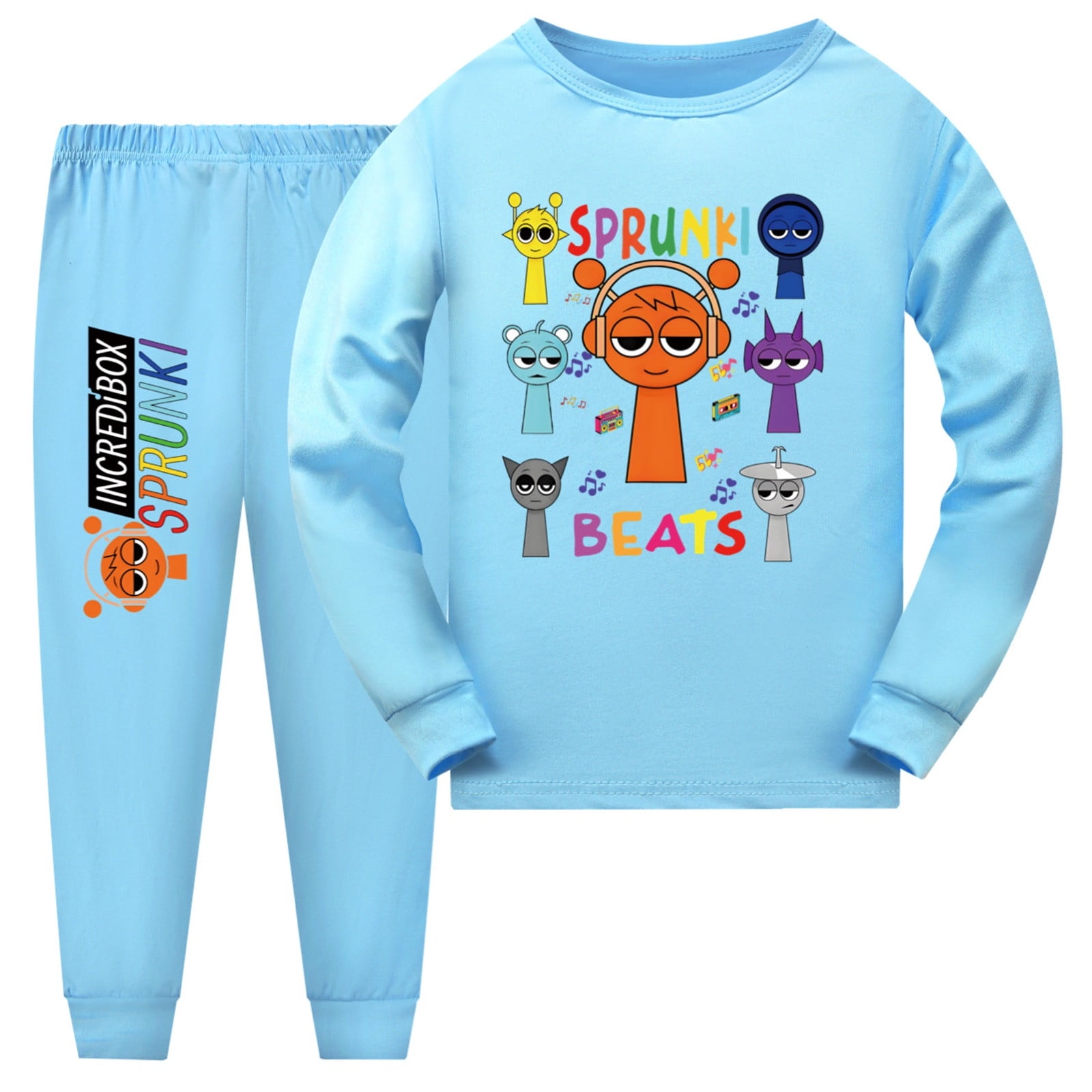 MKndvns Game Sprunki Clothing Sets Boys' Outfits Children Wear Summer ...