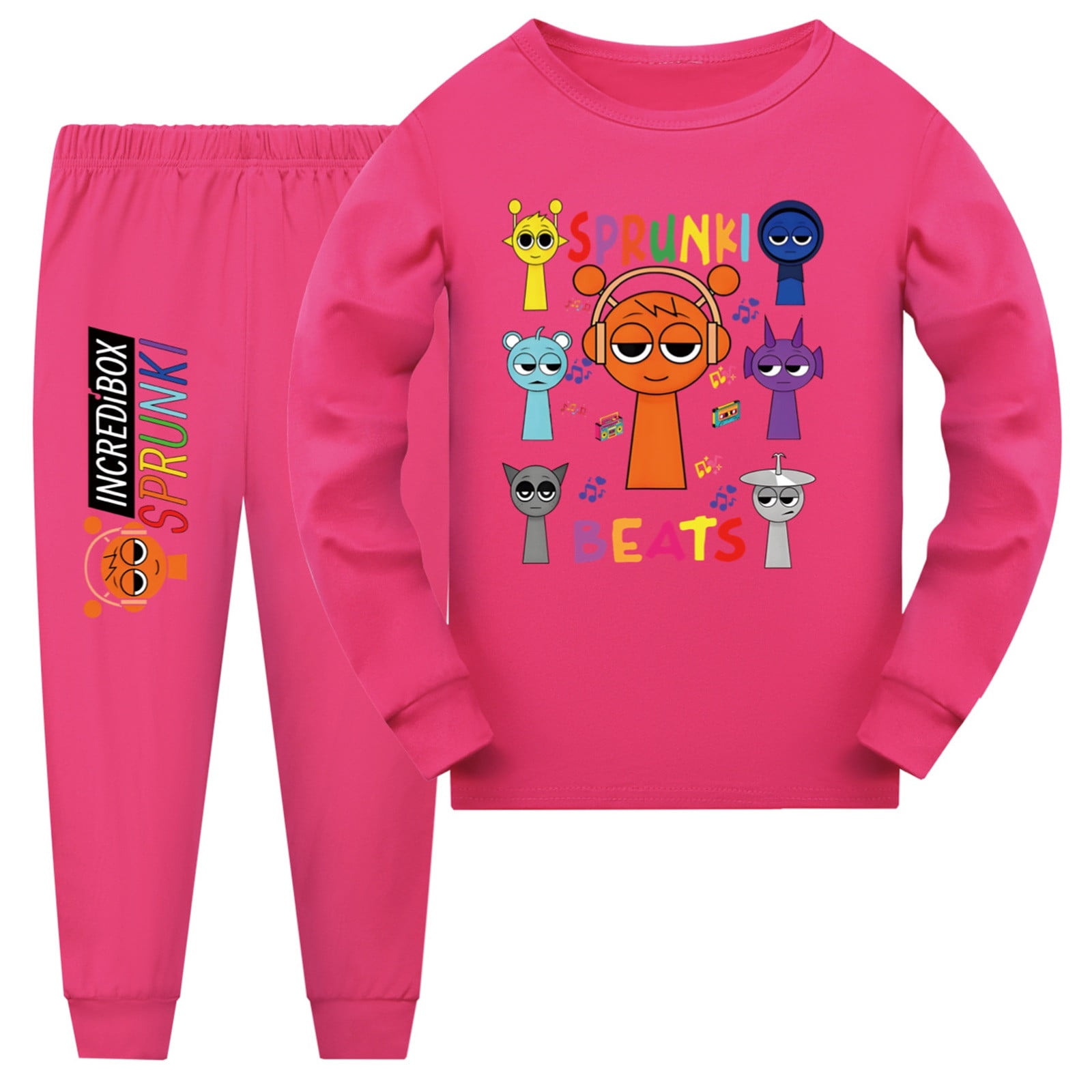 MKndvns Game Sprunki Clothing Sets Boys' Outfits Children Wear Summer ...