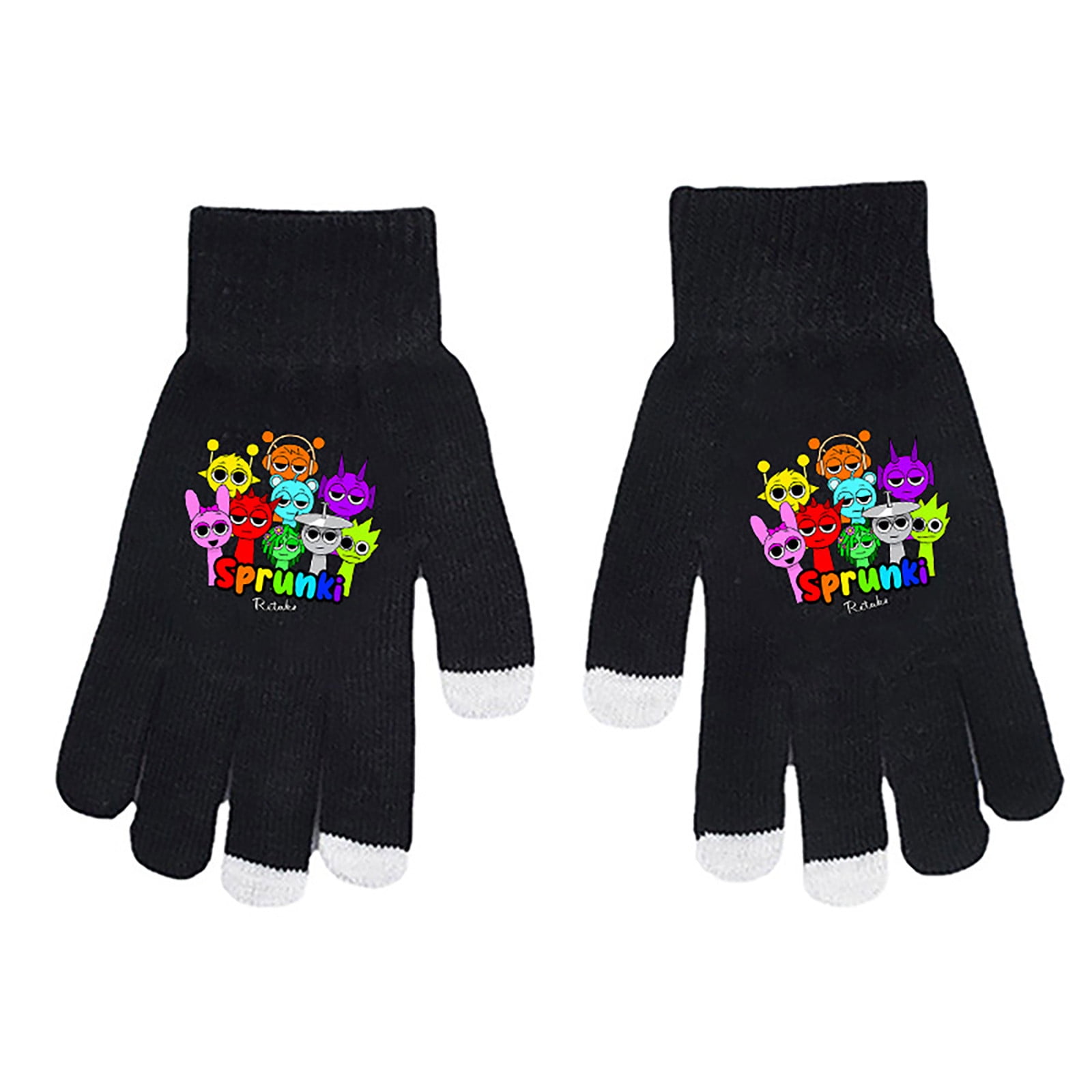 MKndvns Kids Gloves Sprunki Knitted Mittens Kids Winter Gloves For ...