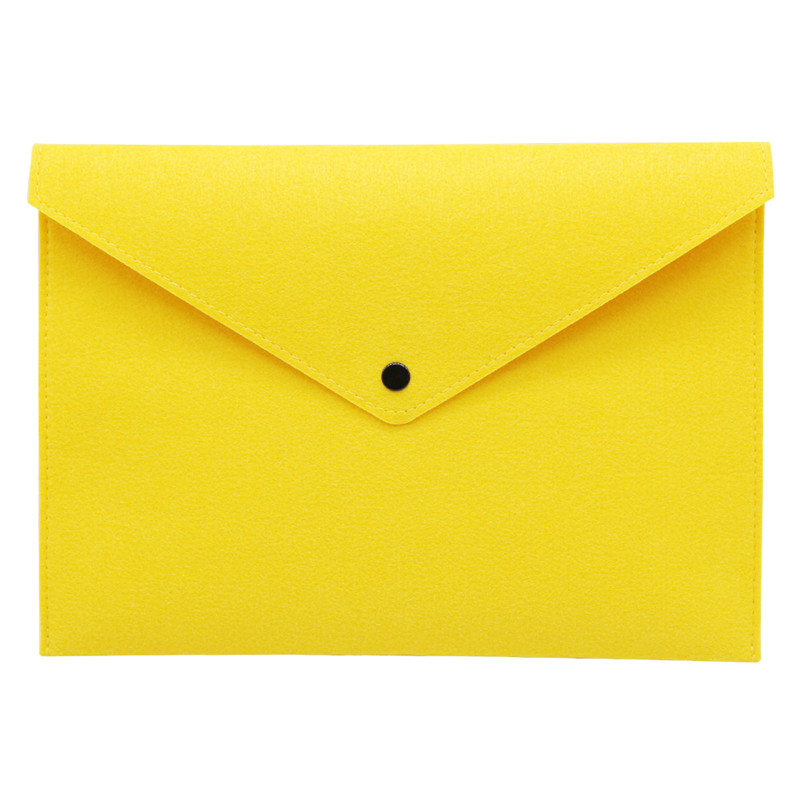 ML 1 Pcs Simple Solid A4 Big Capacity Document Bag Business Briefcase ...