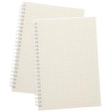 ML 2 Pcs The Notebook Graph Notepad Math Spiral Diary White Thick ...
