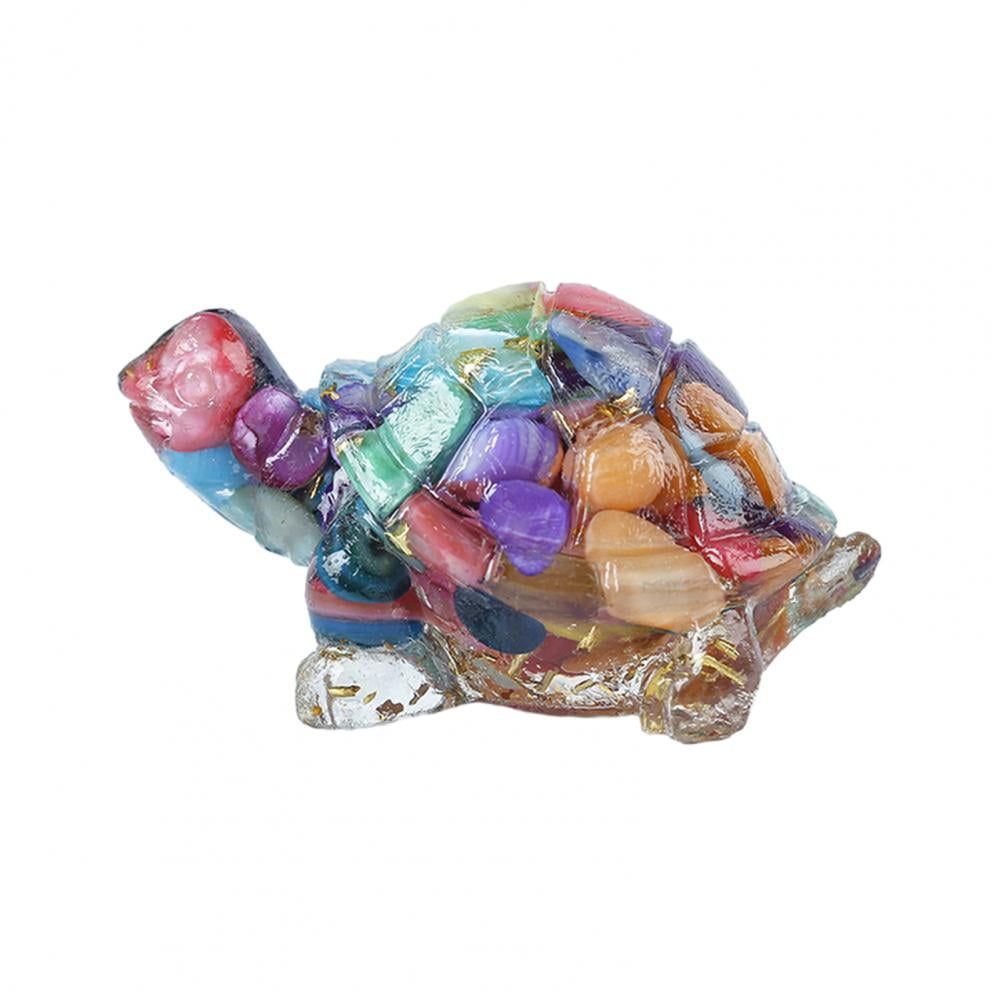 ML 5*3cm Faux Crystal Turtle Figurine Artificial Tortoise Miniature ...