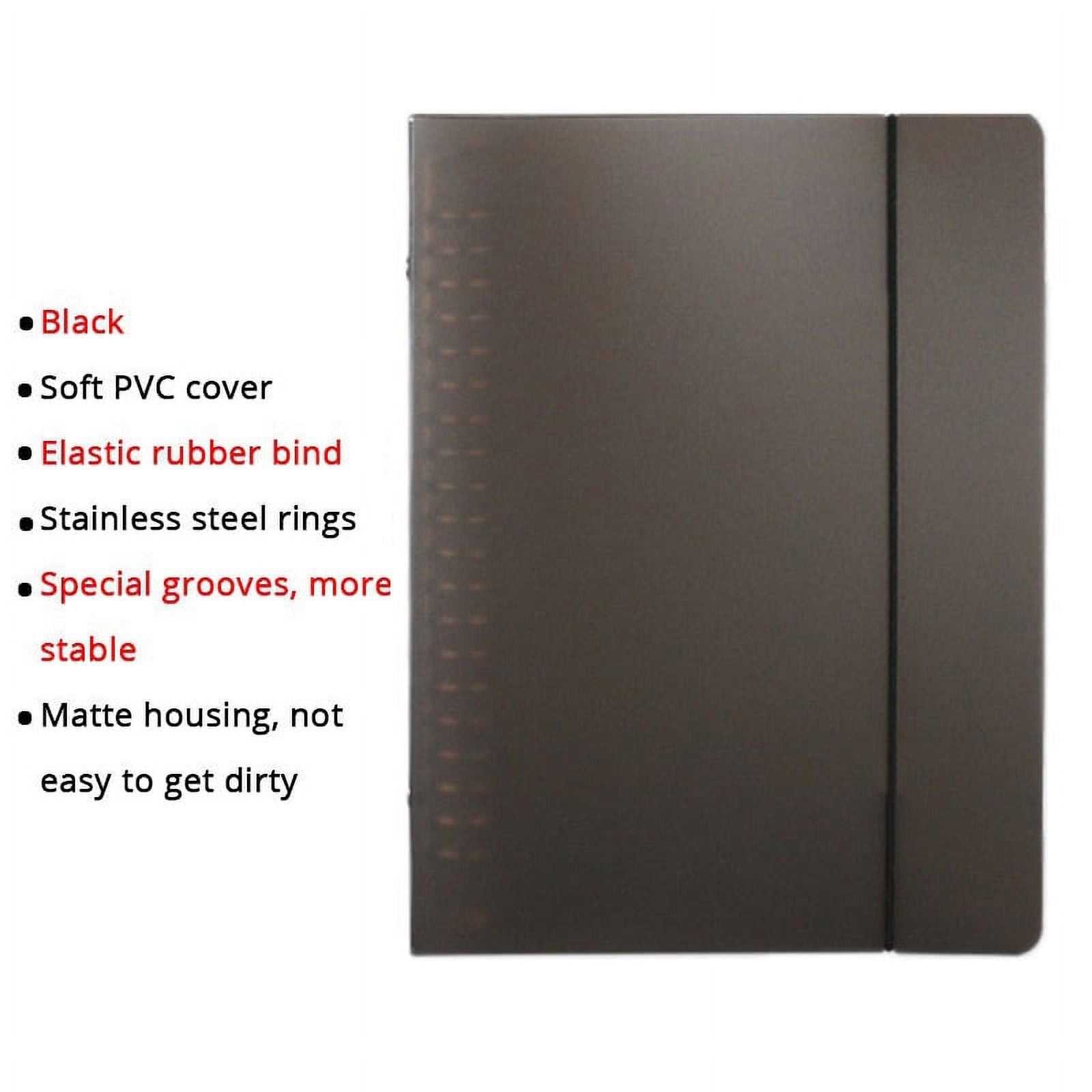 Ml A5 B5 A4 Binder Notebook Loose Leaf Refillable Grid Line Blank Dot Diary Planner Journal