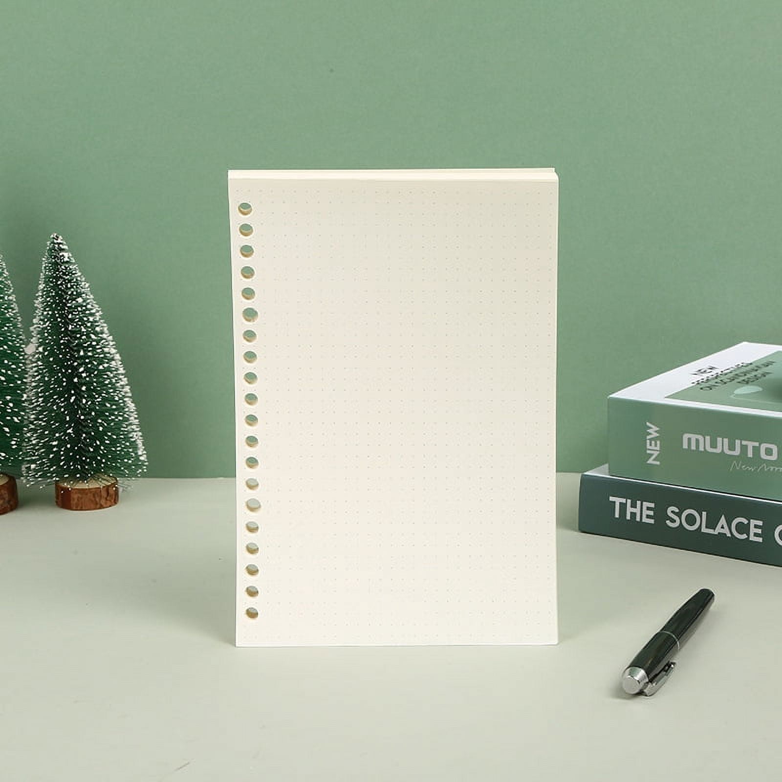 ML A5 B5 Line Grid 20Holes Loose-Leaf Notebook Refill Spiral Binder ...