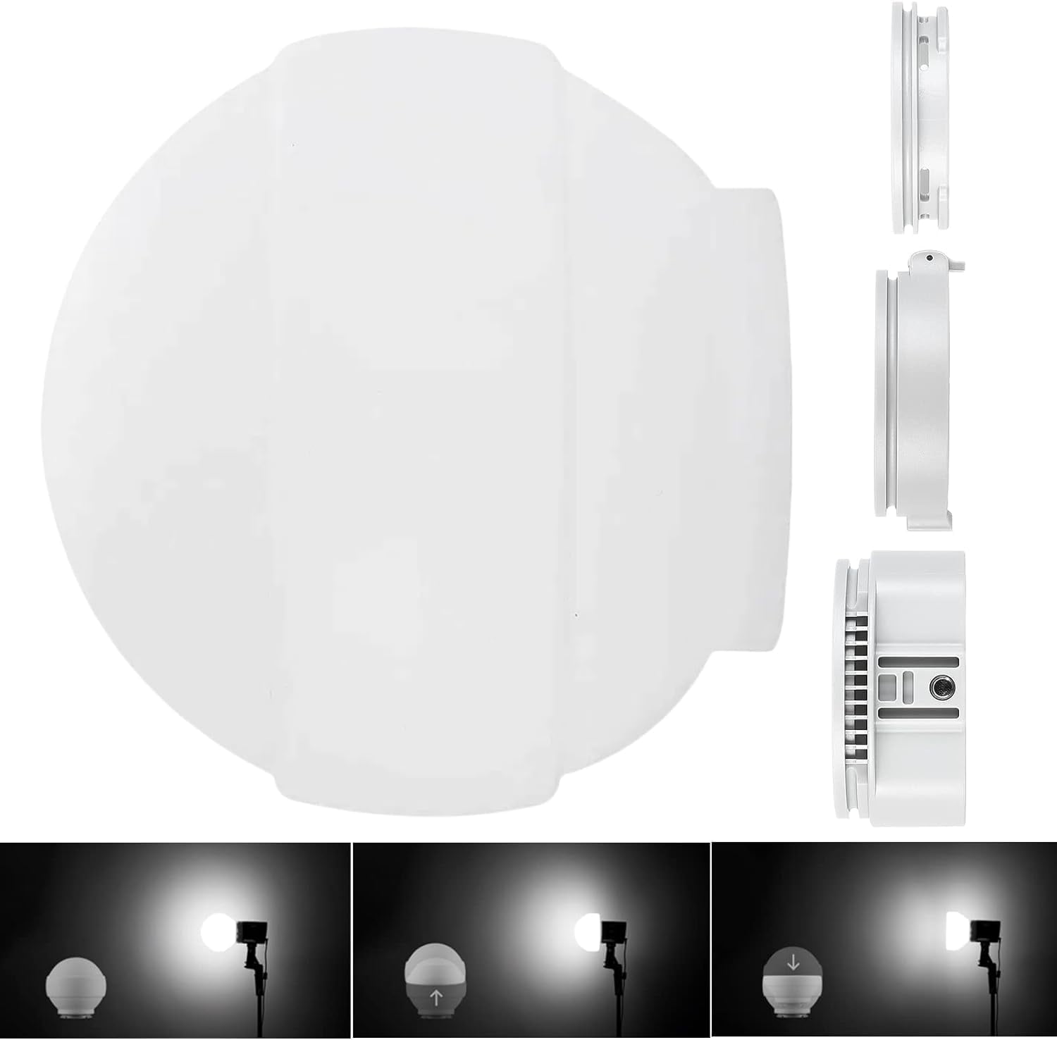 ML-CD15 Diffusion Dome Kit, Flash Diffuser for V1 AD100Pro AD200Pro ...