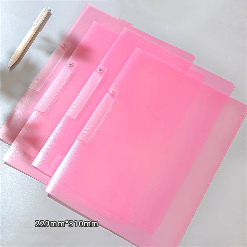 ML Color Transparent Folder Rotating Side Opening Buckle A4 Information ...