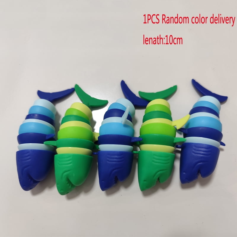 ML Colorful Slug lobsterToy Articulated Flexible 3D Slug Fidget Toy All ...