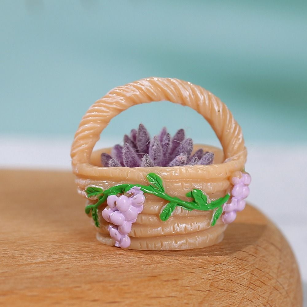 ML Cute Desktop Decor Plant Pot Model Realistic Handmade Miniature ...