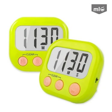 Mainstays Digital Kitchen Timer, Magnetic Countdown Count up Timer with ...