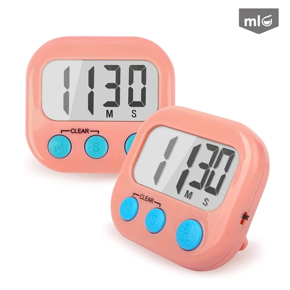 ML Digital Kitchen Timer - Big Digits, Loud Alarm, Magnetic Backing ...