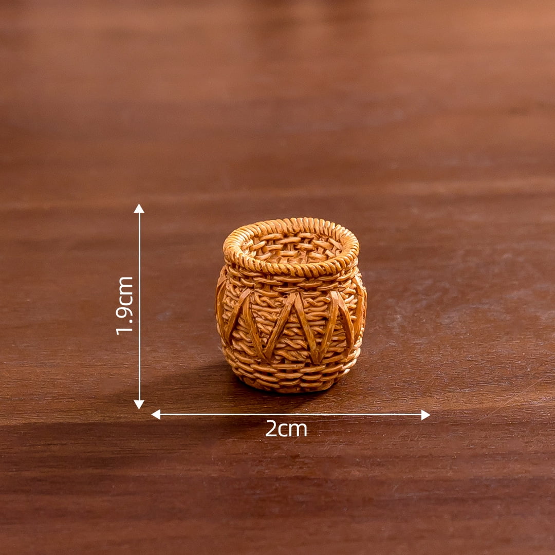 ML Figurines Miniatures Cute Simulated Persimmon Food Micro Landscape ...
