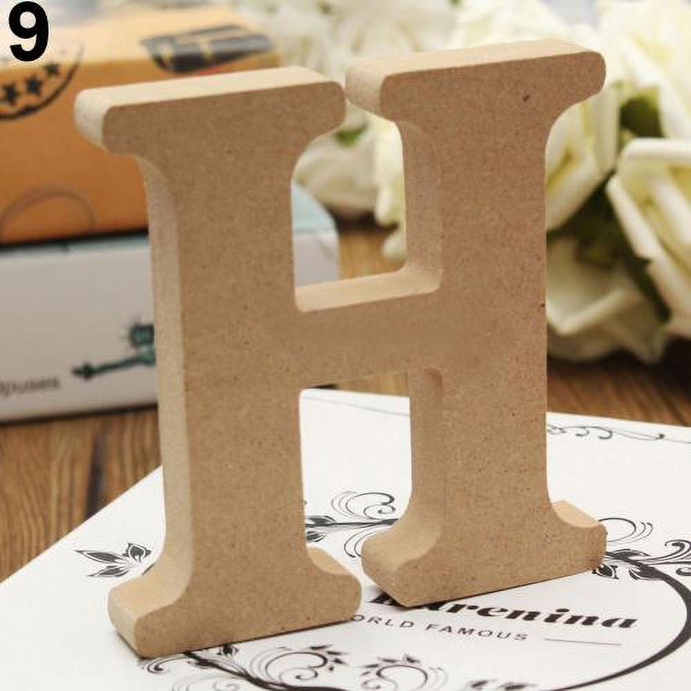 ML Freestanding A-Z Wood Wooden Letters Alphabet Hanging Wedding ...