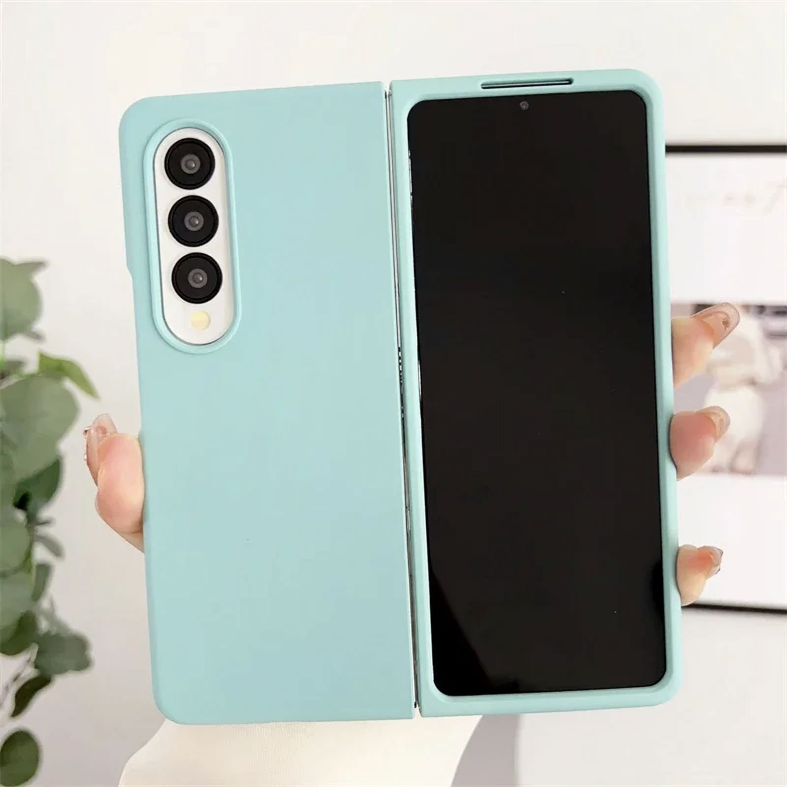 ML Liquid Silicone Plain Phone Case For Samsung Galaxy Z Fold 4 Solid ...