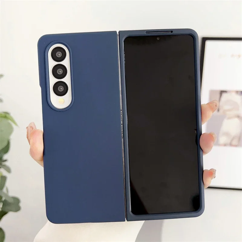 ML Liquid Silicone Plain Phone Case For Samsung Galaxy Z Fold 4 Solid ...