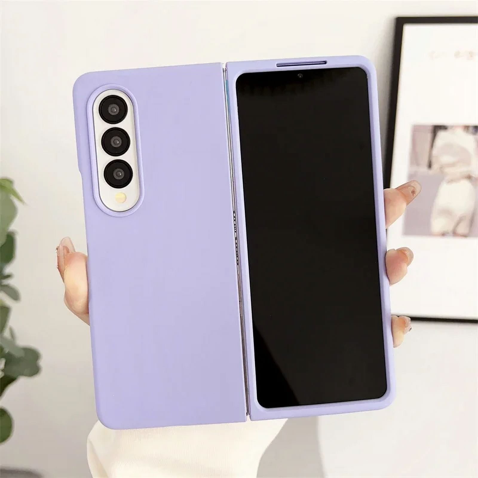 ML Liquid Silicone Plain Phone Case For Samsung Galaxy Z Fold 4 Solid ...