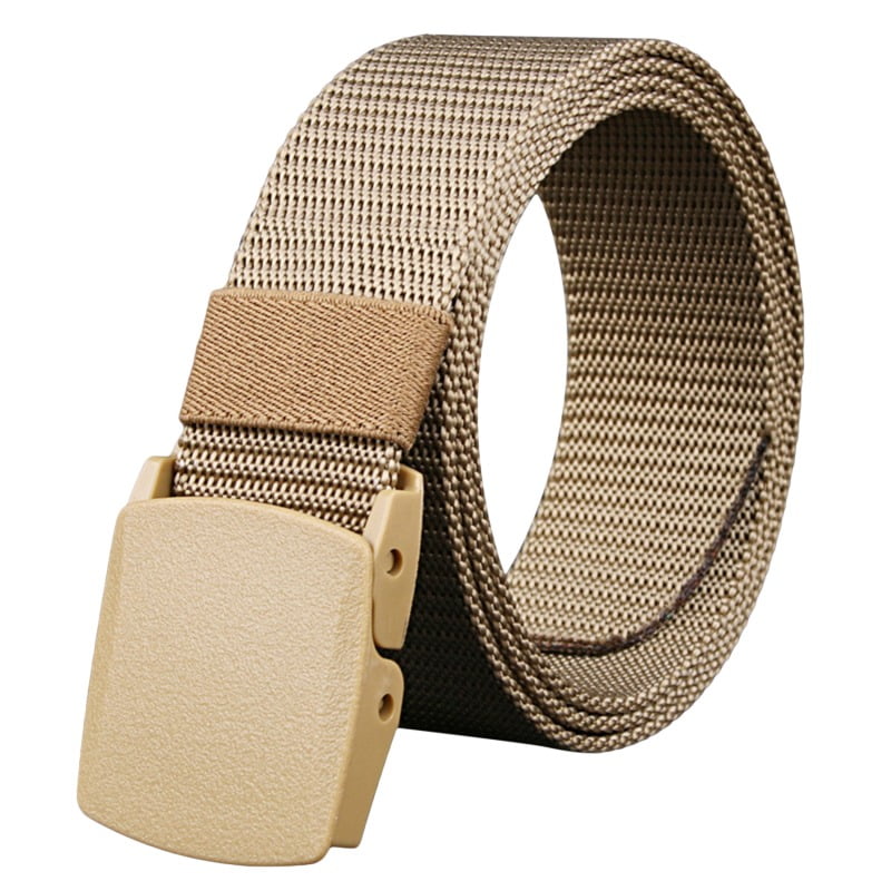 ML Men Female Jeans Belt Nylon Adjustable Belt Outdoor Travel Tactical ...