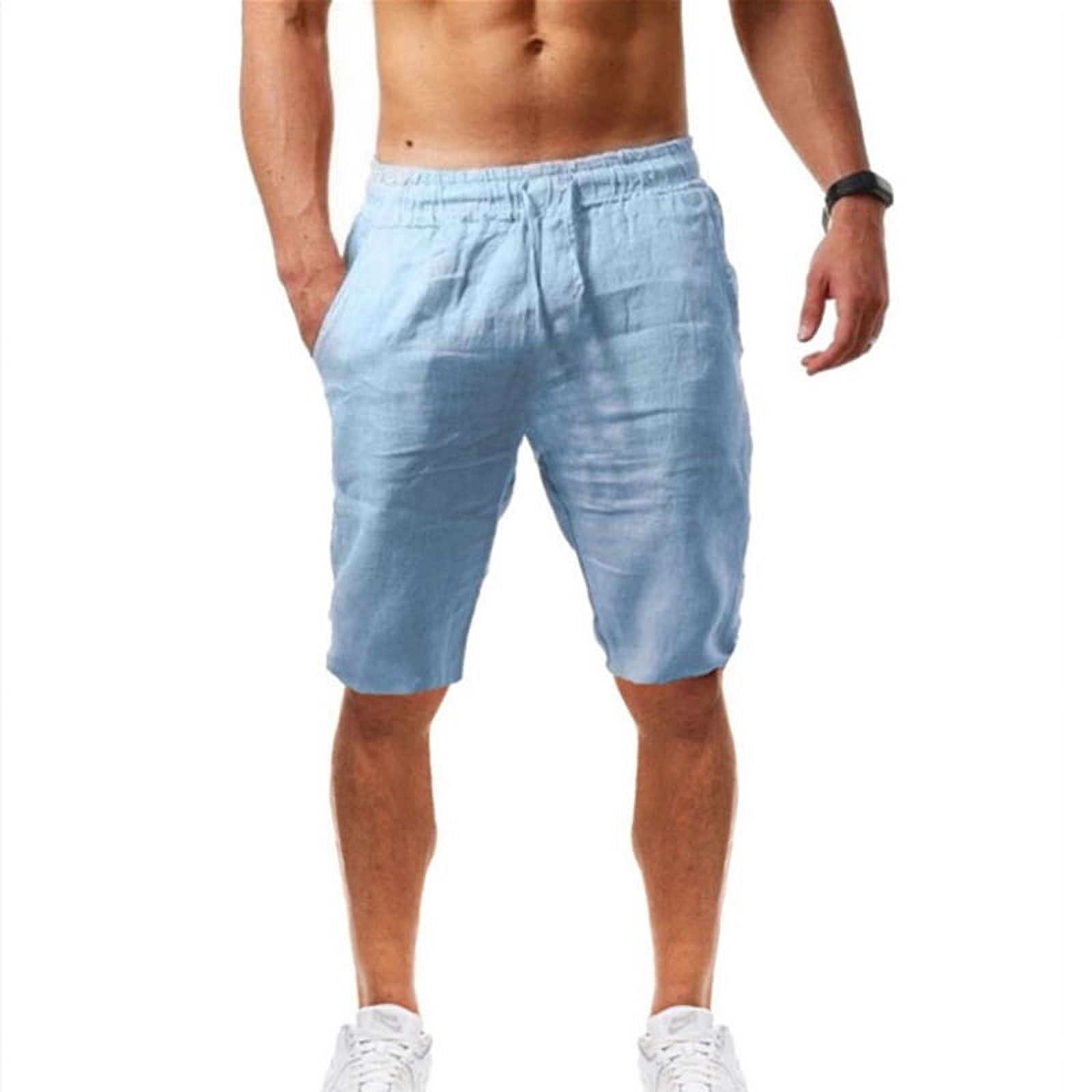 ML Men‘s Cotton Linen Pants Summer Solid Color Breathable Linen ...