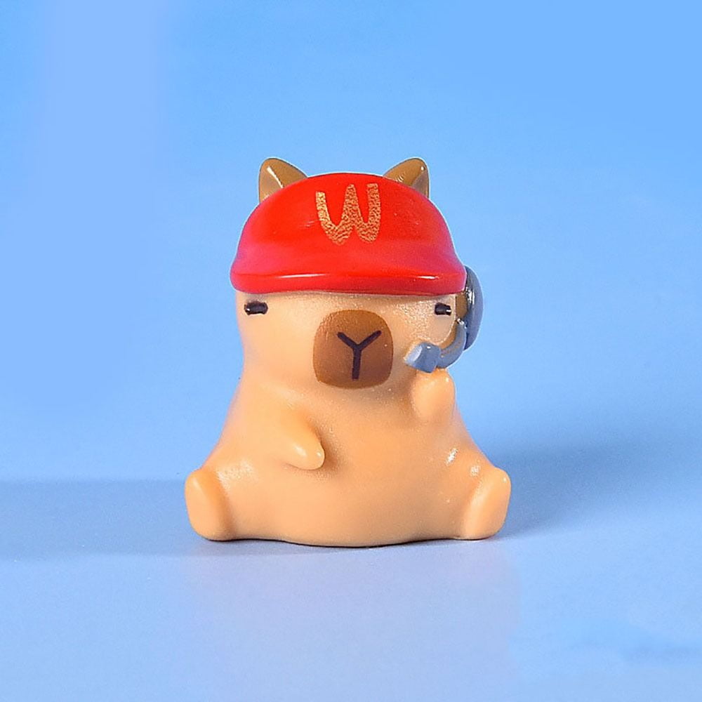 ML Multicolor Miniature Capybara Figurines Accessories Resin Cartoon ...