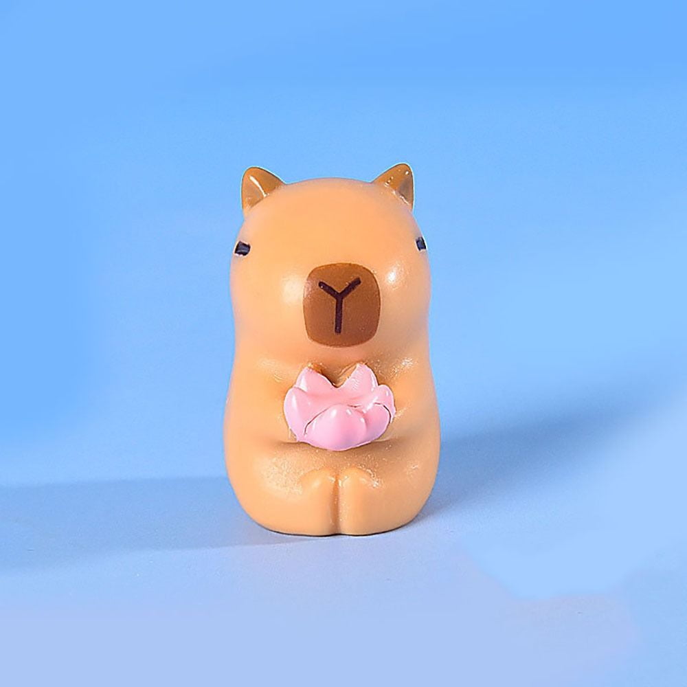Miniature Resin Animals Mini Capybara Resin Statue, Capybara Model ...