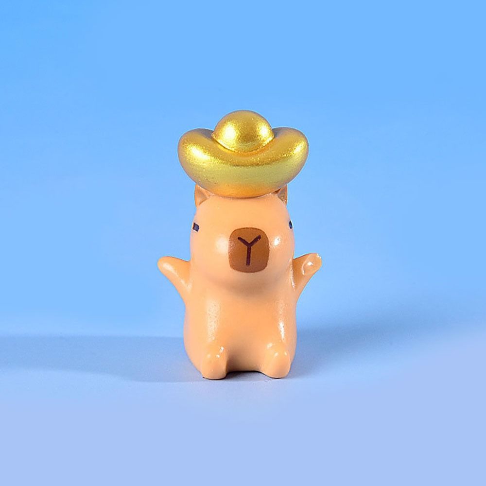 ML Multicolor Miniature Capybara Figurines Accessories Resin Cartoon ...