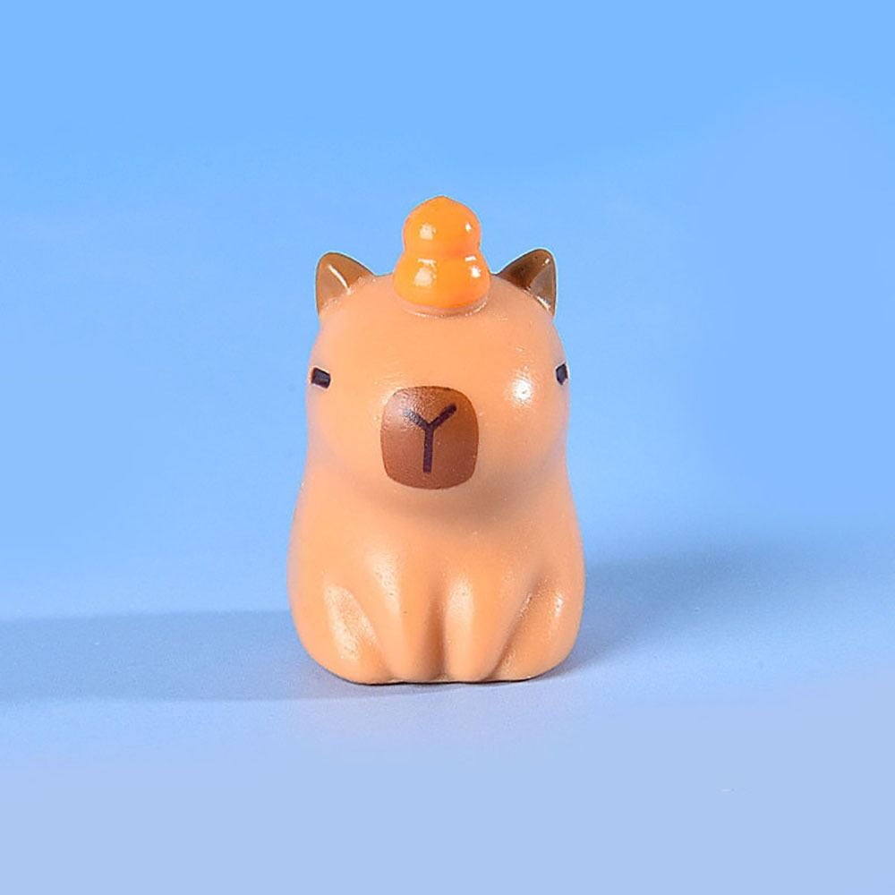 ML Multicolor Miniature Capybara Figurines Accessories Resin Cartoon ...