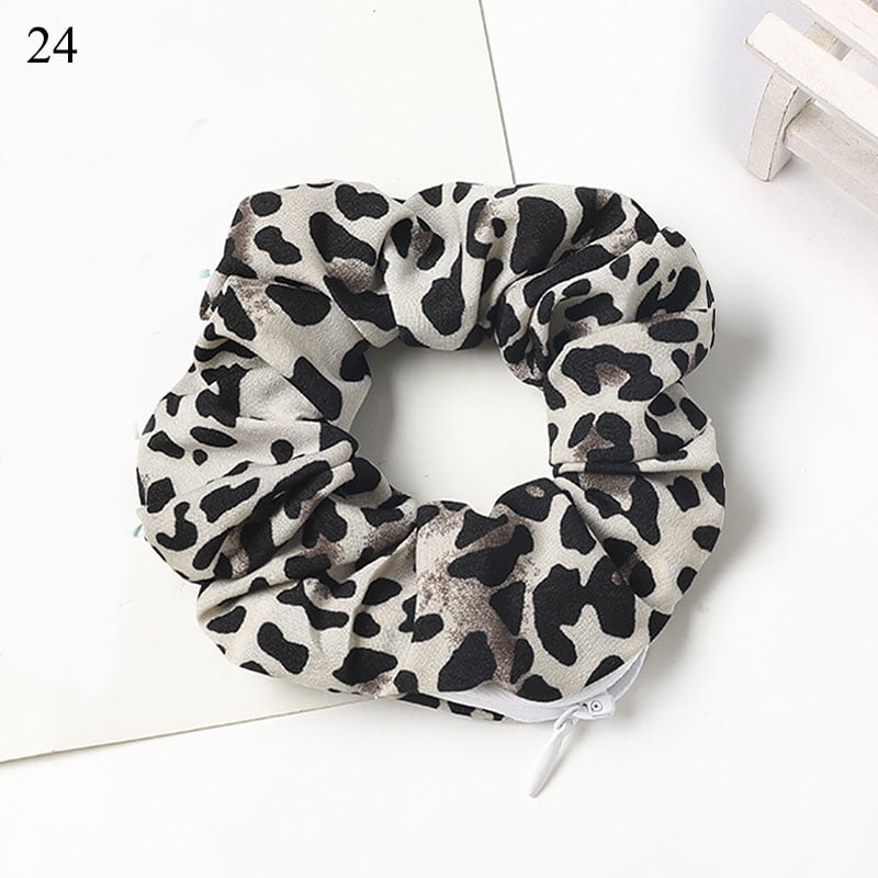 ML New Solid Color Novelty Designs Zipper Scrunchies Women Creative ...