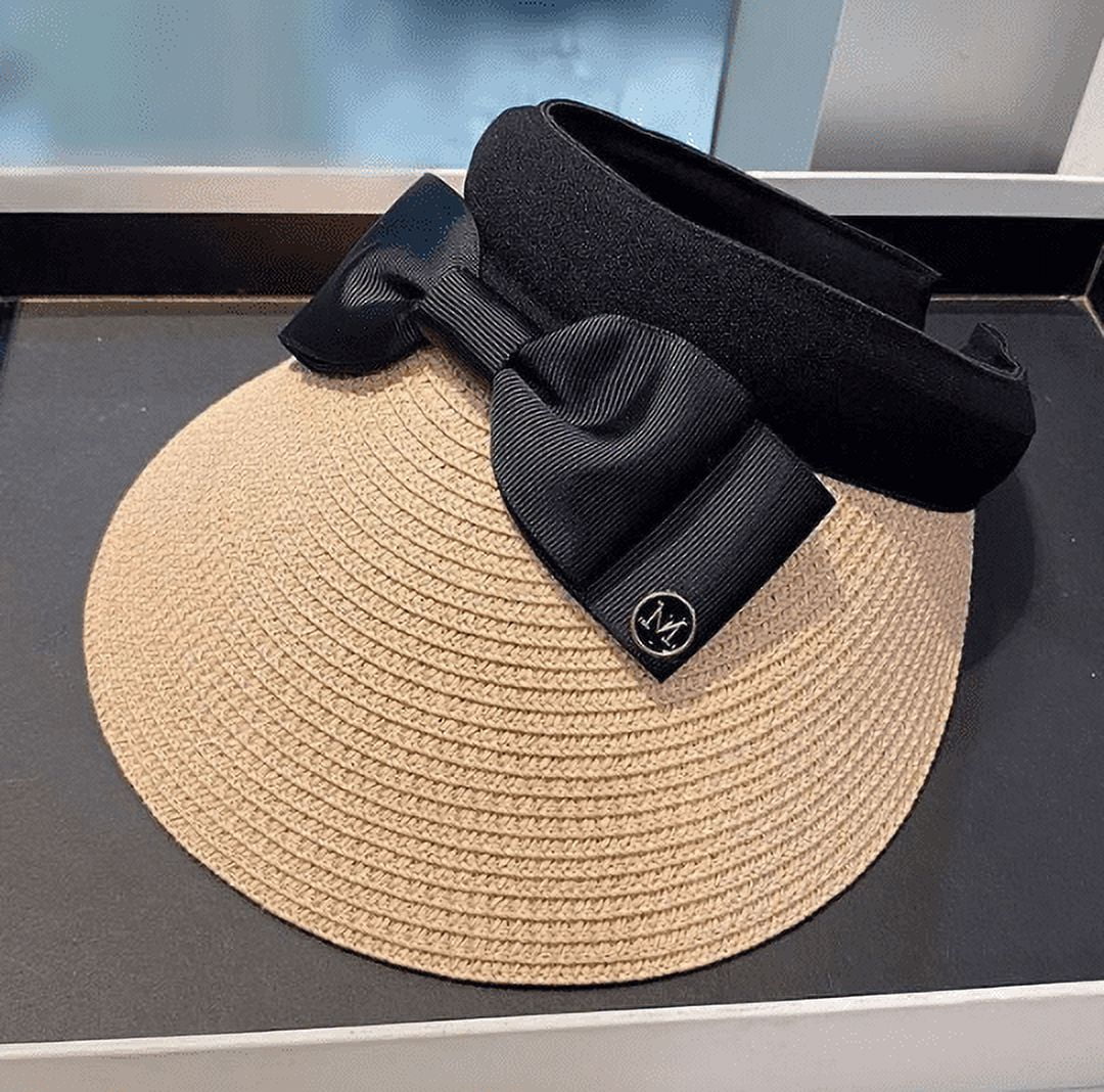 ML New Summer Empty Raffia Straw Hat Women Outdoor Travel Beach ...