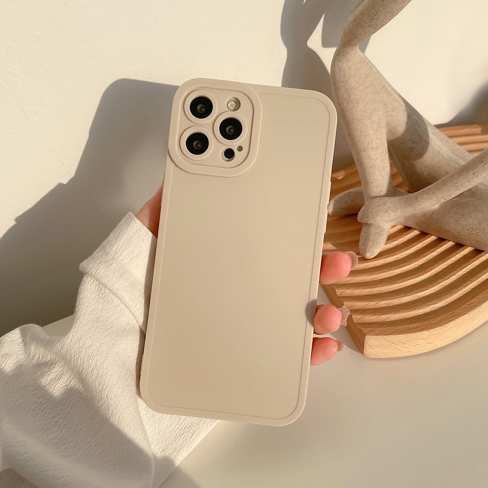 ML Retro Solid Color Matte Phone Case For iPhone 15 14 13 12 11 Pro Max ...