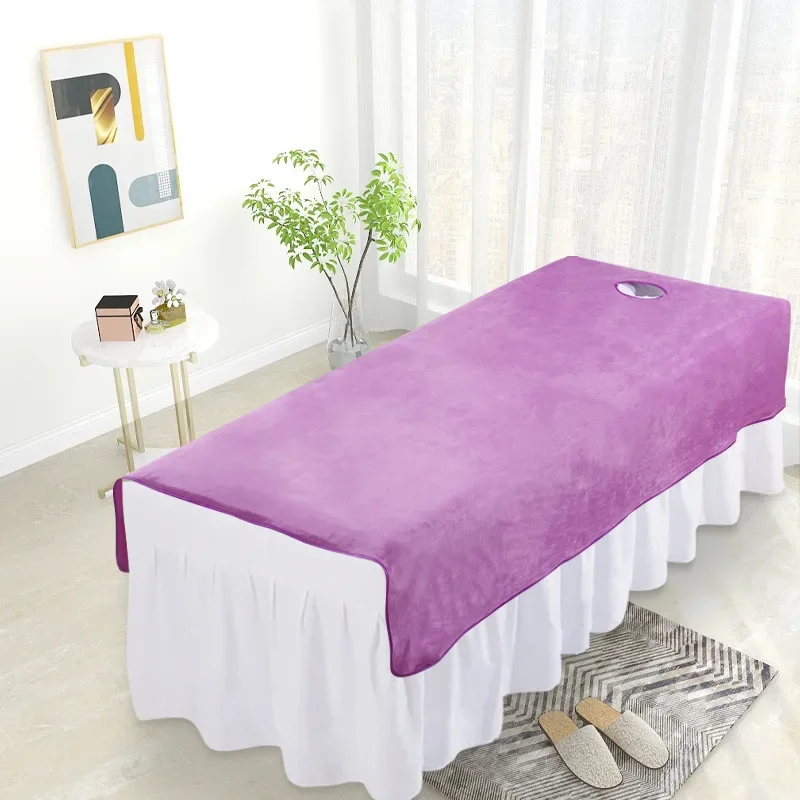 ML Solid Thicken Cosmetic Salon Bed Sheets SPA Massage Bed Table Cover ...