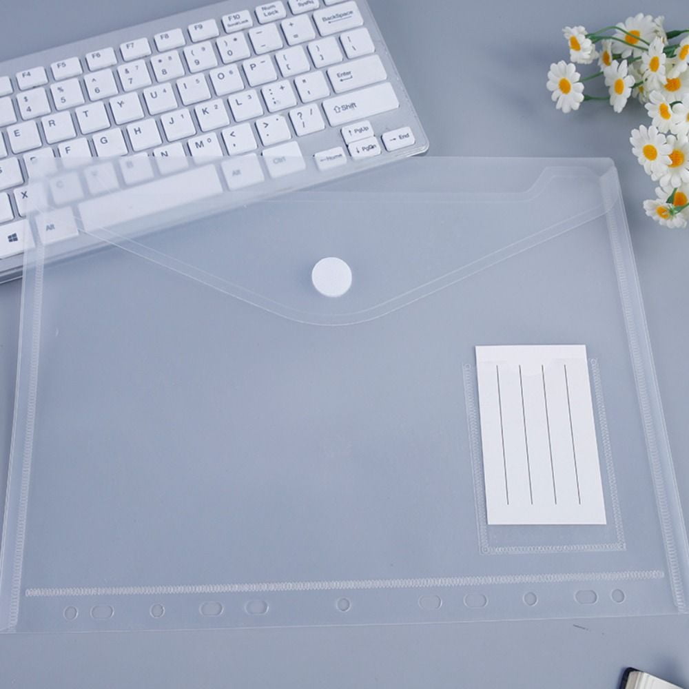 ML Transparent A4 File Folder High Quality With Hole Colorful Document ...