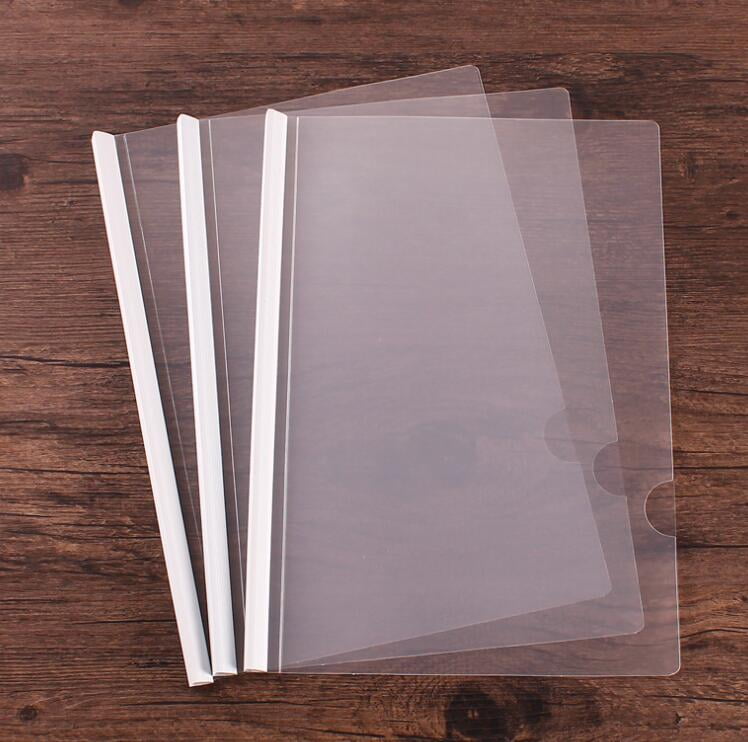 ML Transparent Folder File Folder 4 Loaded Rod Clamp A4 Transparent Rod ...