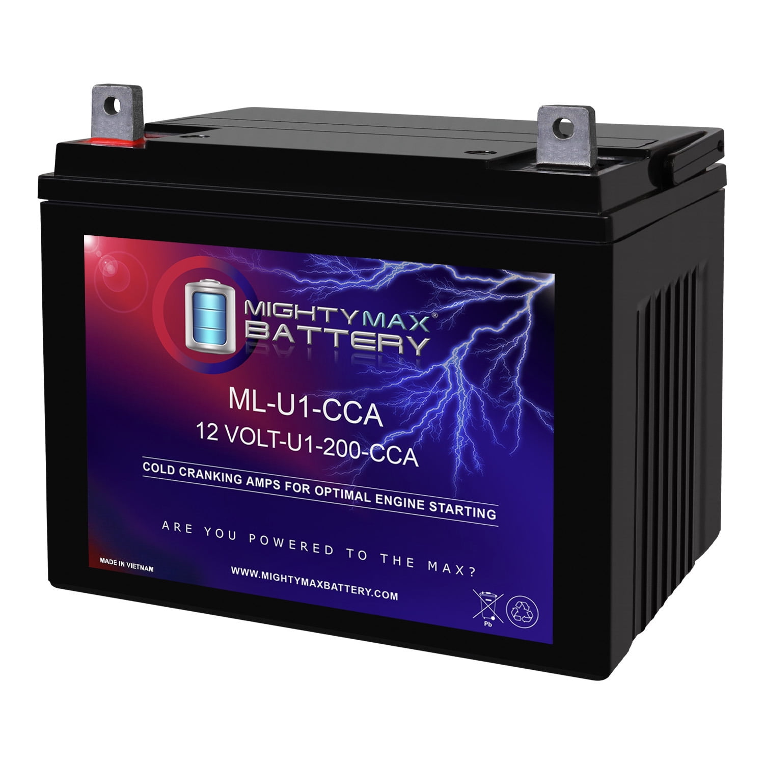 ML-U1 12V 200CCA Battery for Husqvarna LRH125 Lawn Tractor Mower ...