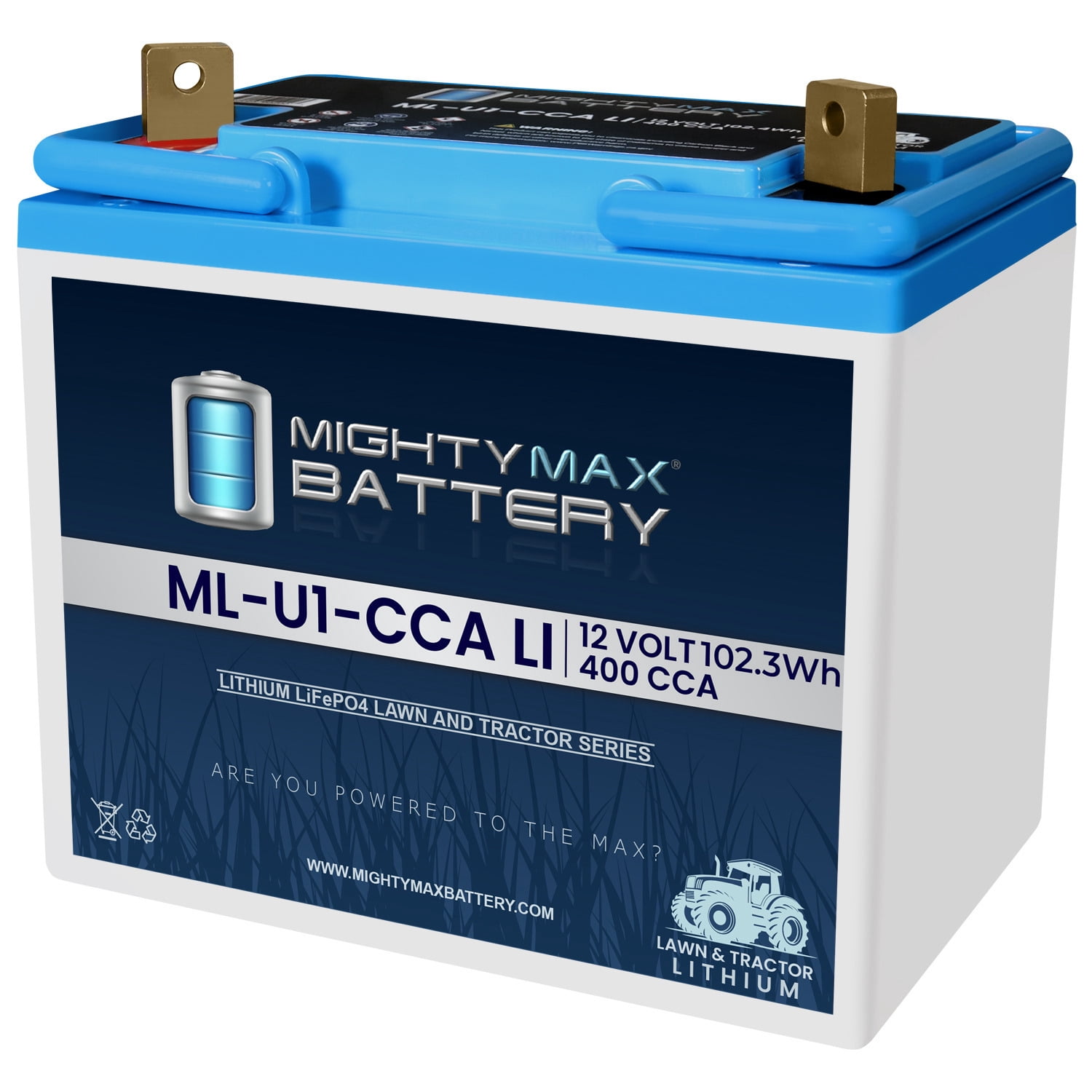 ML-U1-CCALI 12V, Lithium, 400 CCA, Replacement Battery Compatible with ...