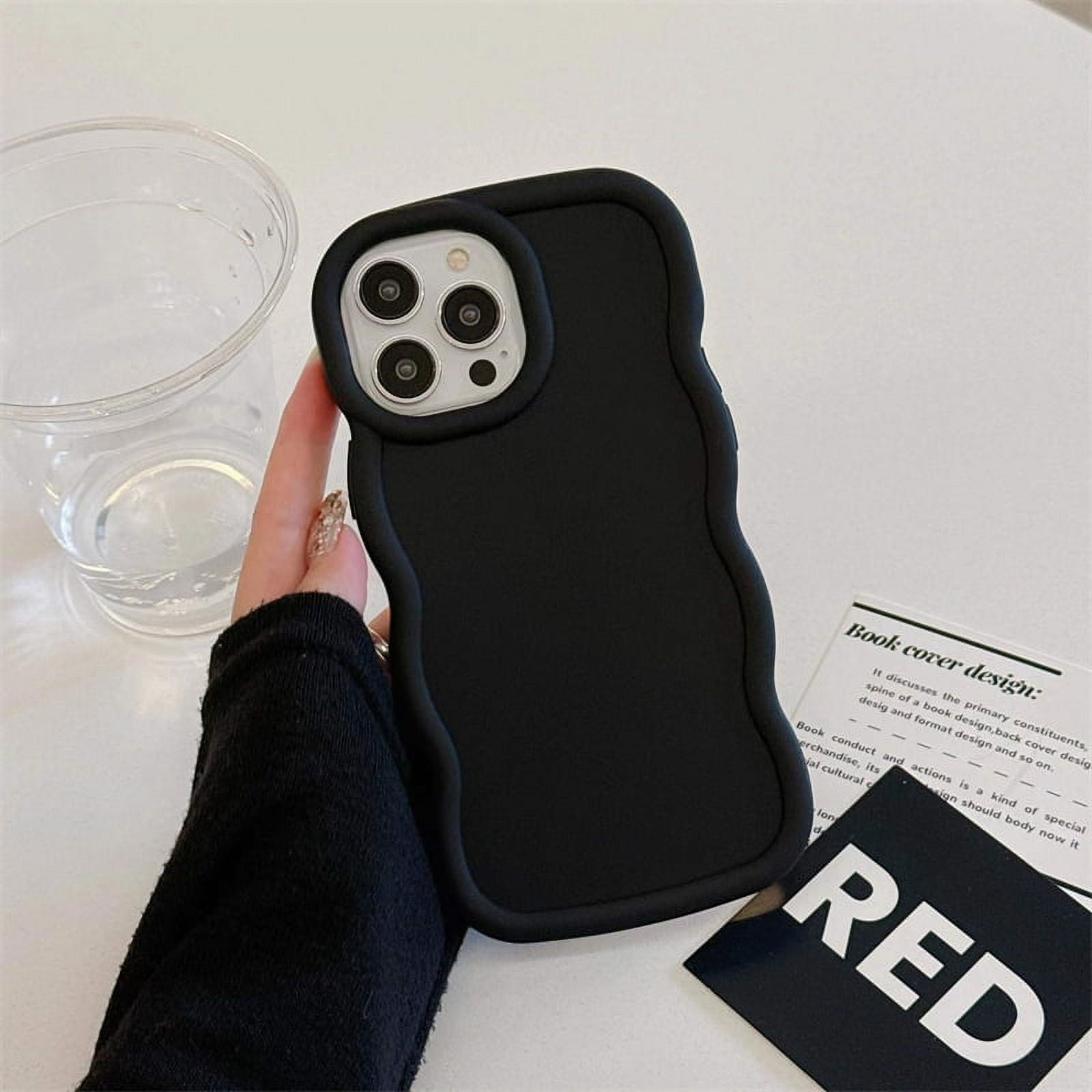ML Wave Side Liquid Silicone Phone Case For iPhone 11 12 13 14 15 Pro ...