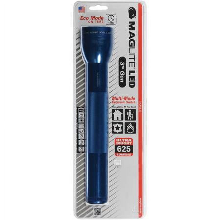 ML300L 3rd Generation 3-Cell D LED Flashlight, Blister Packaging, Blue ...