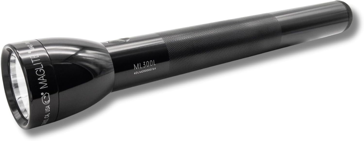 ML300L LED 4-Cell D Flashlight, Adjustable Focus, Long Battery Life ...