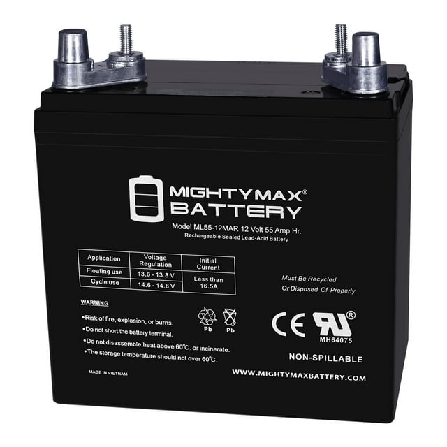 ML55-12MAR 12V 55AH Replacement Battery Compatible with Deep Cycle ...
