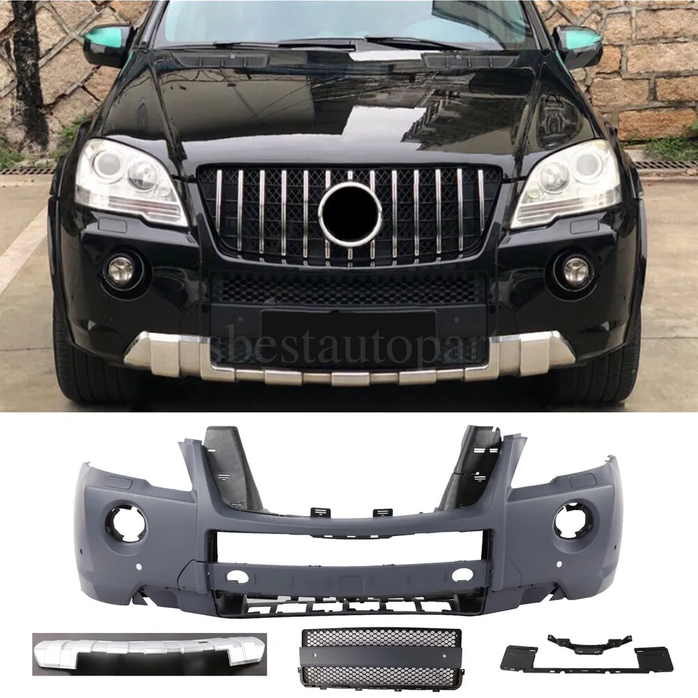 ML63 AMG Style Front Bumper For 09-11 Mercedes Benz W164 ML350 ML500 ML550 - Walmart.com