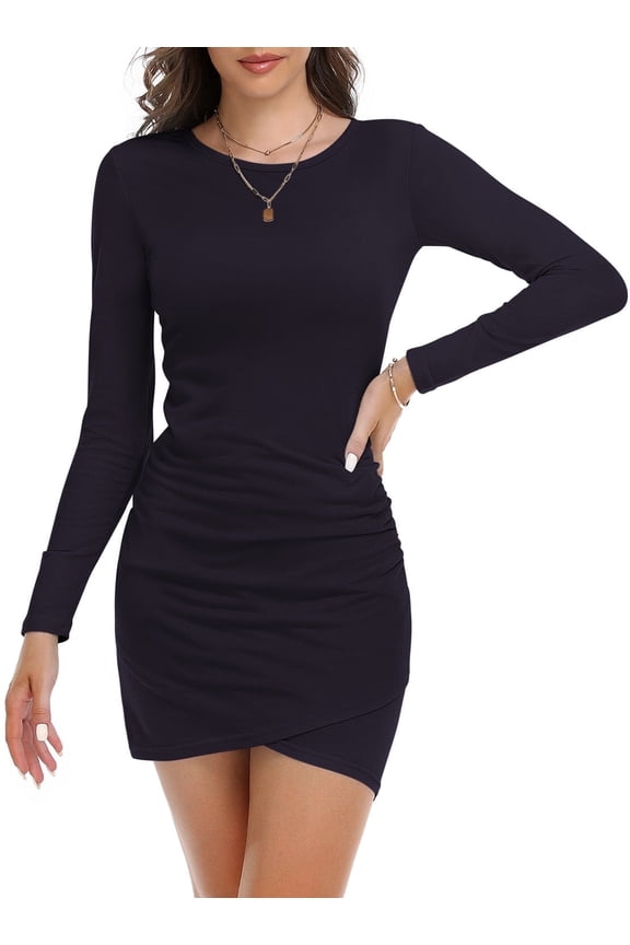 Navy Wrap Dresses