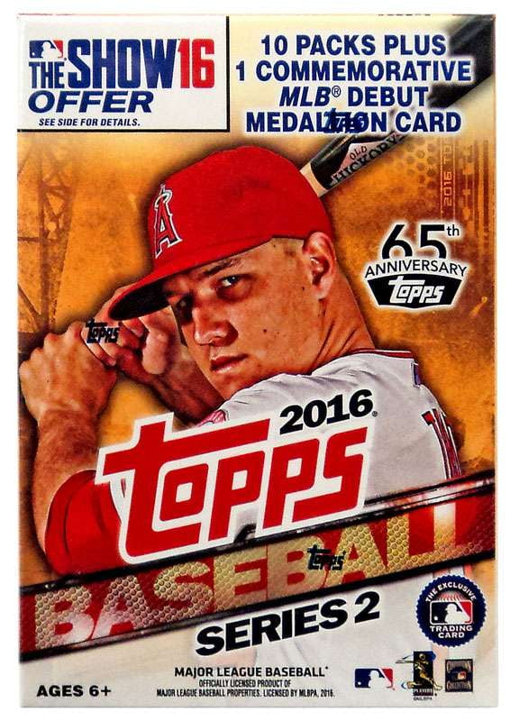MLB 2016 Topps Baseball Cards Series 2 Trading Card BLASTER Box ...