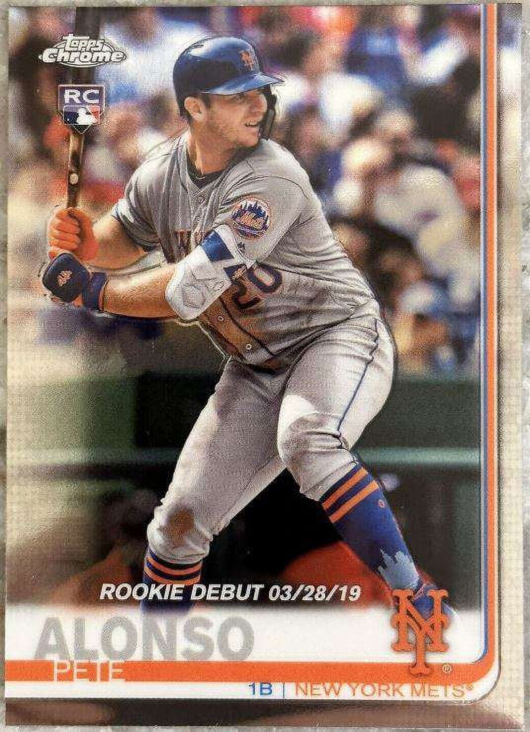 MLB 2019 Topps Chrome Baseball Pete Alonso Rookie Debut Trading Card ...