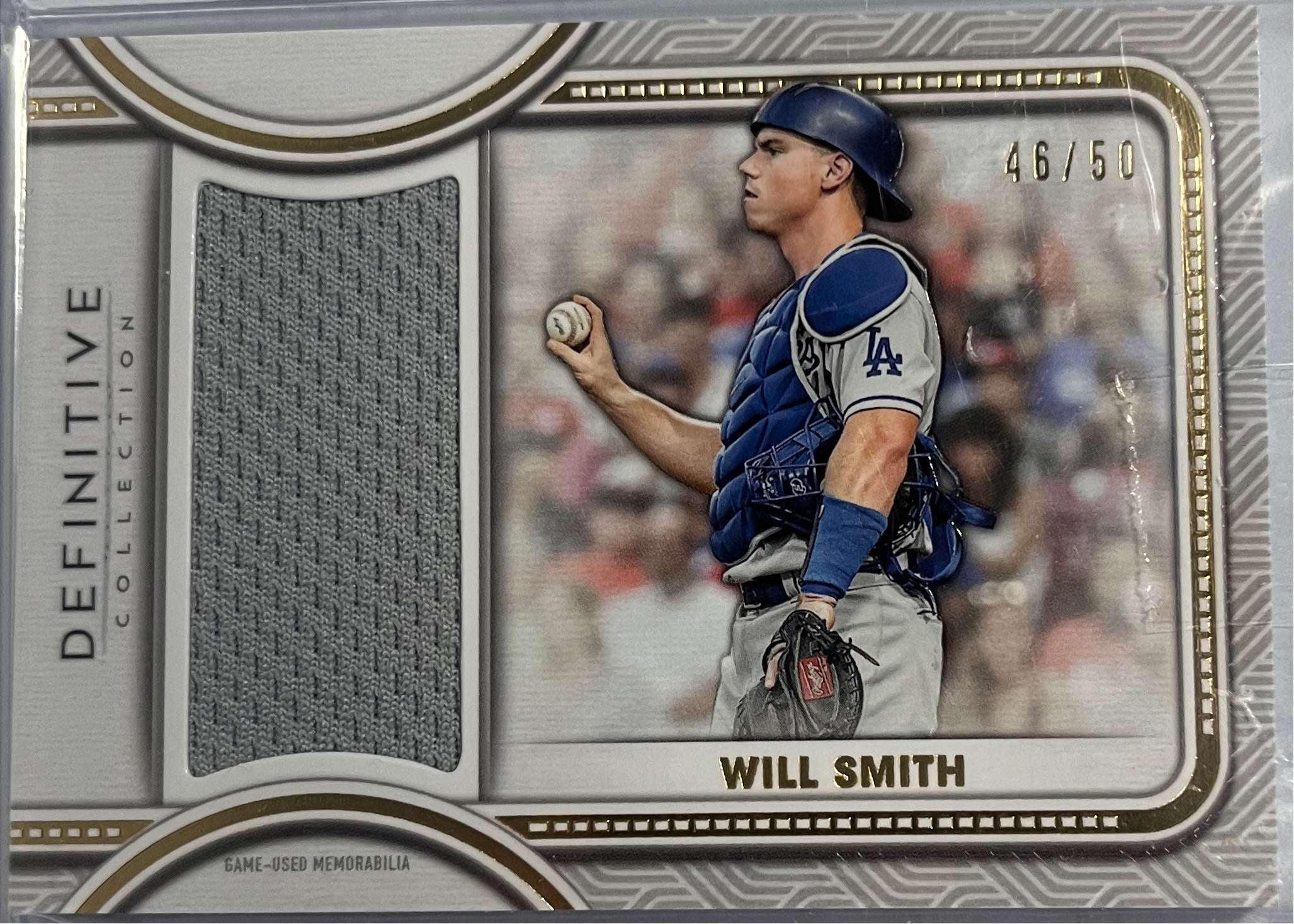 MLB 2022 Definitive Baseball 46/50 Will Smith Trading Card (Jumbo Relic ...