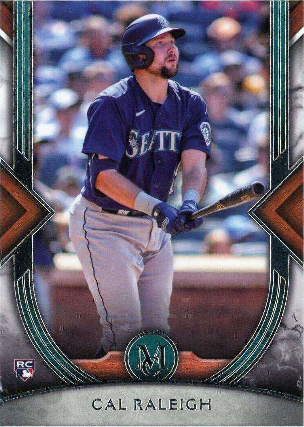 MLB 2022 Topps Museum Collection Cal Raleigh Trading Card #90 (Rookie ...