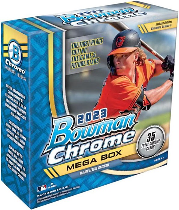 MLB 2023 Baseball Booster Box Trading Card MEGA Box (4 Packs + 2 Mega ...