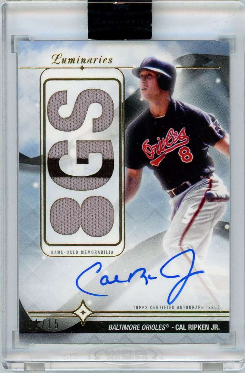 MLB 2023 Topps Luminaries 01/15 Cal Ripken Jr. HRKAP-CR (Auto Relic ...
