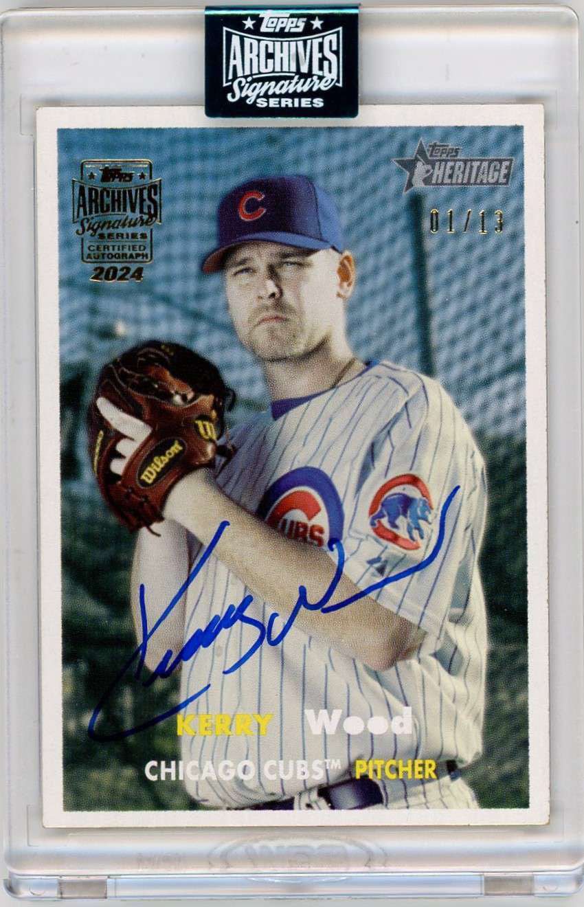 MLB 2024 Archives Signature Series 1/13 Kerry Wood #239 (Auto ...