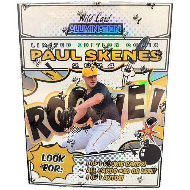 MLB 2024 Paul Skenes Limited Edition Comix Trading Card HOBBY Box (6 ...