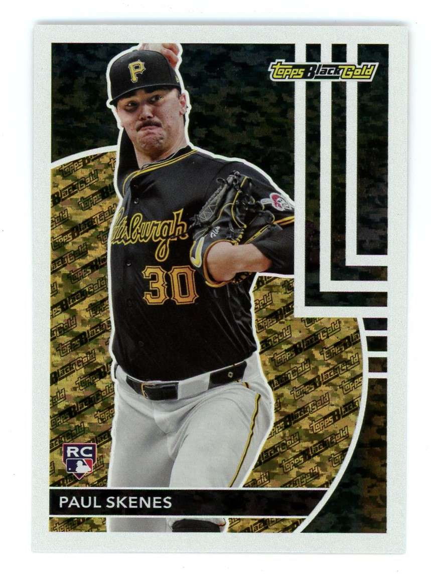 MLB 2024 Update Series Baseball Topps Black Gold Paul Skenes BG-17 ...
