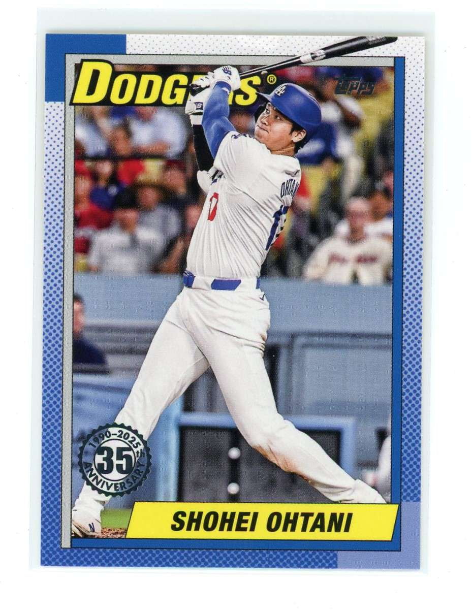 MLB 2025 Topps Series 1 Baseball 35th Anniversary 1990 Shohei Ohtani ...